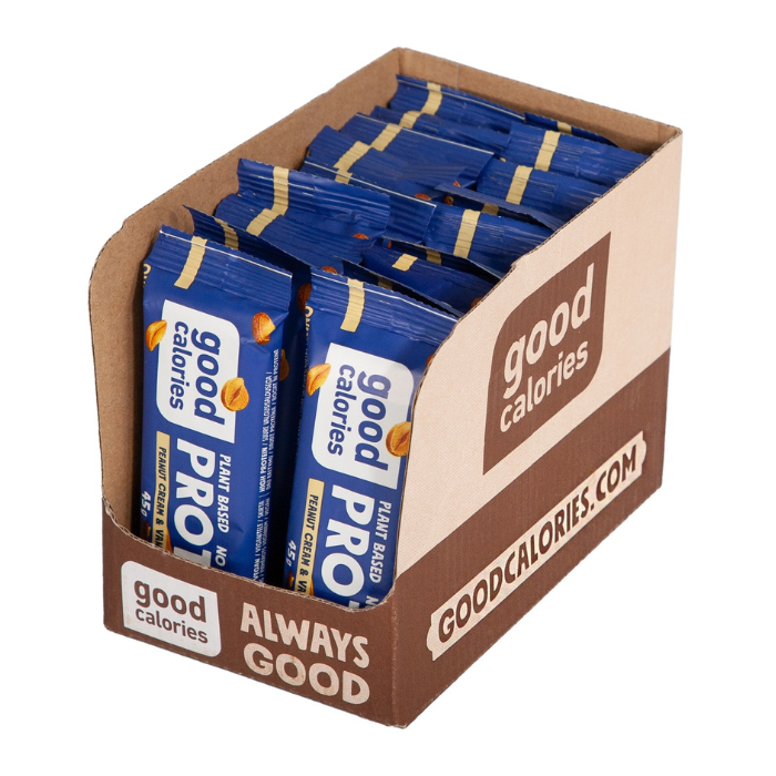 Buy Good Calories Protein Bar Peanut Vanilla 45g, 10g of Plant Based Protein, High Fiber, No ...